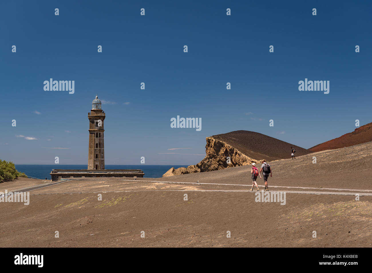 Panorama, Landscape, Lighthouse of Ponta dos Capelinhos. Farol da Ponta ...