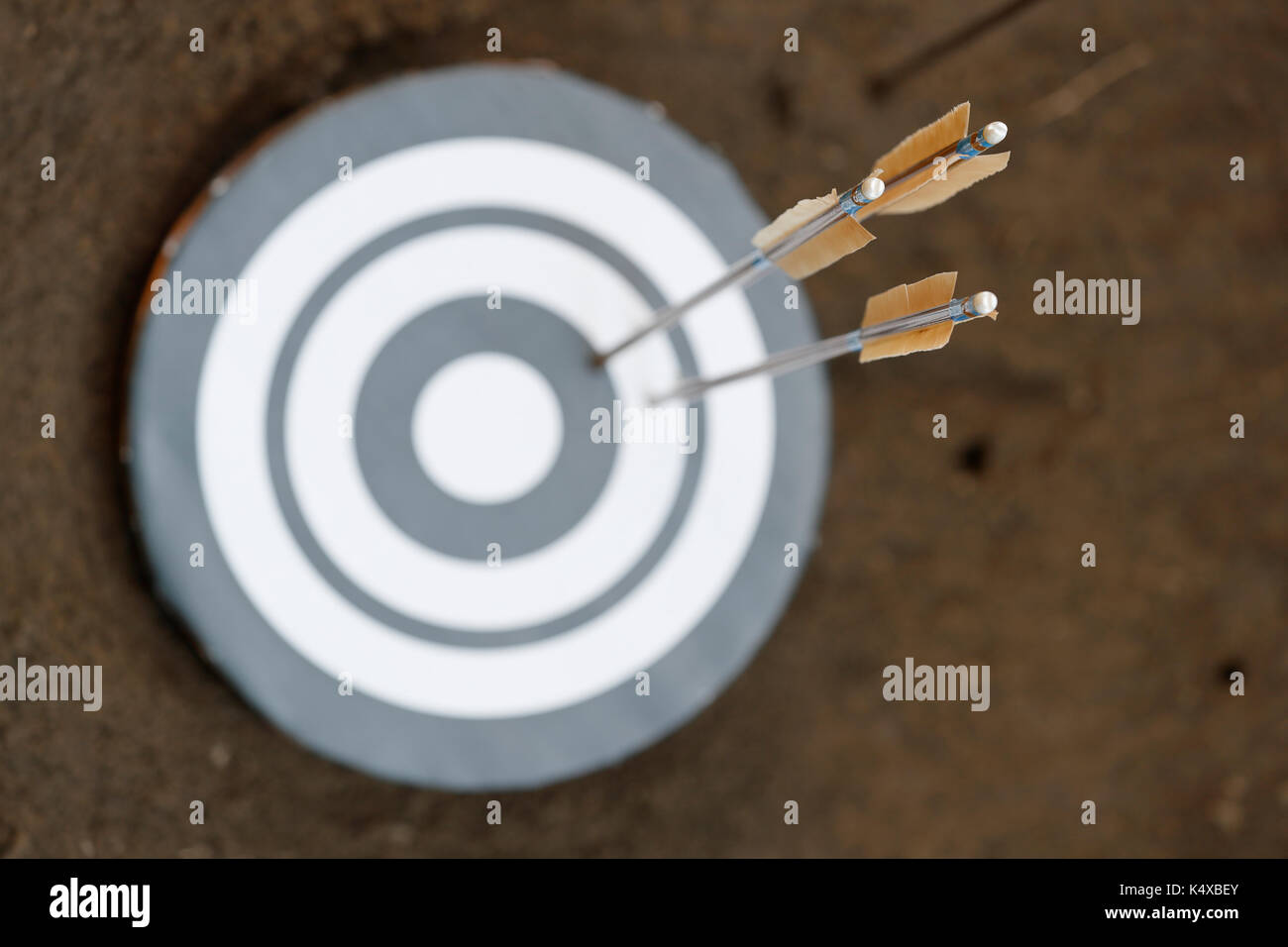 Japanese traditional archery target hit by arrows Stock Photo - Alamy