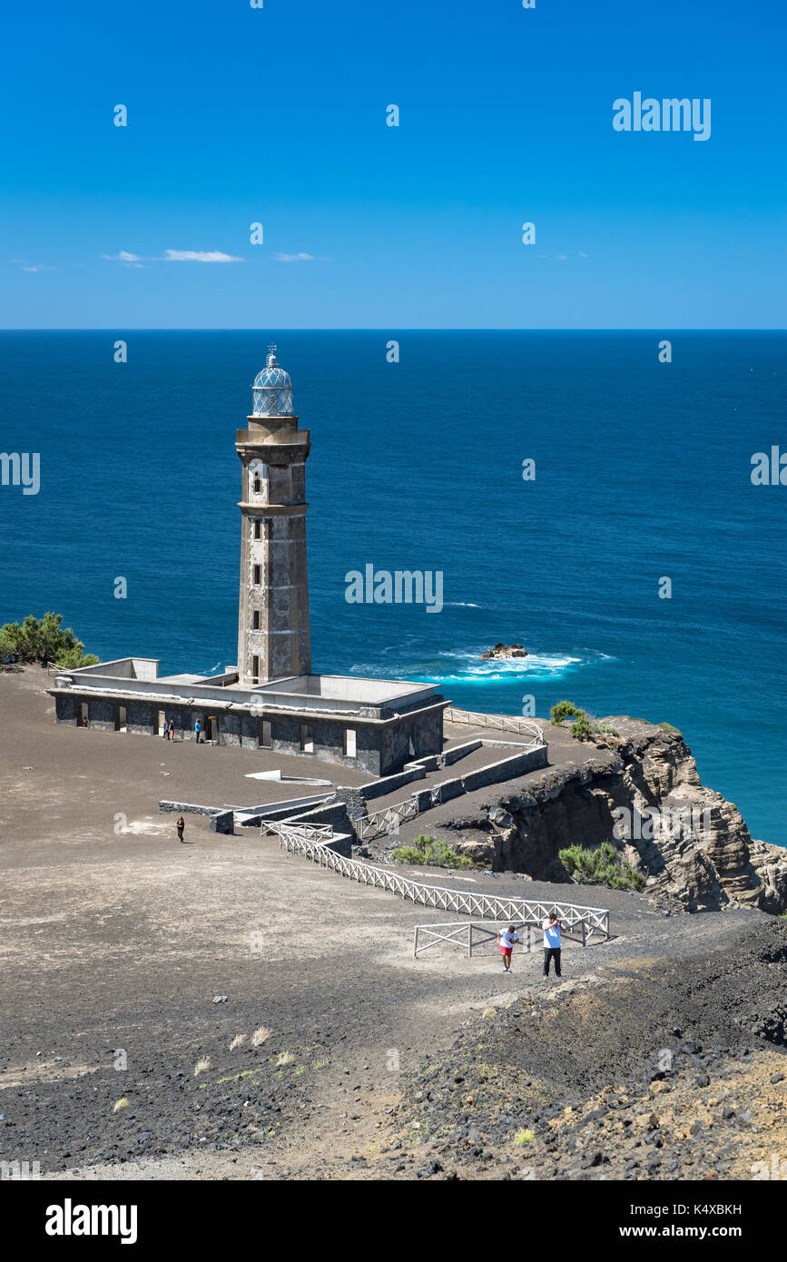 Panorama, Landscape, Lighthouse of Ponta dos Capelinhos. Farol da Ponta ...