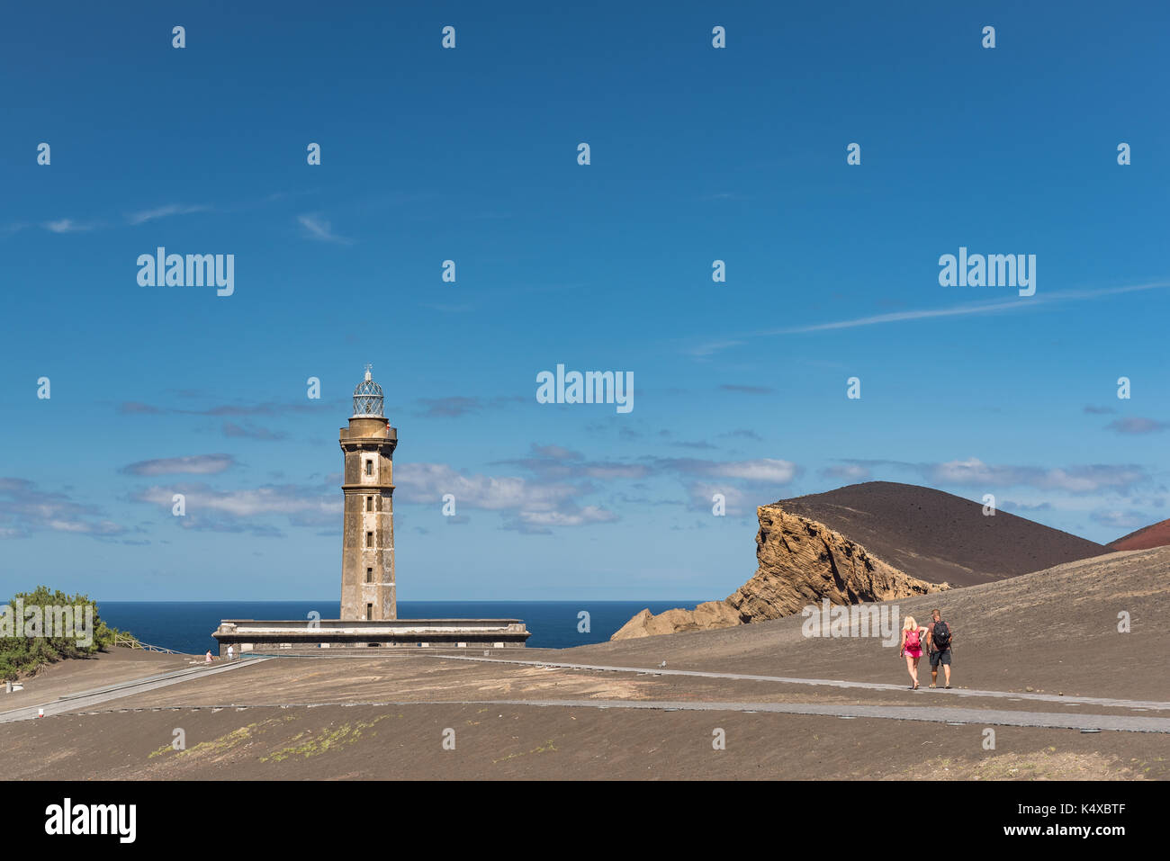 Panorama, Landscape, Lighthouse of Ponta dos Capelinhos. Farol da Ponta ...