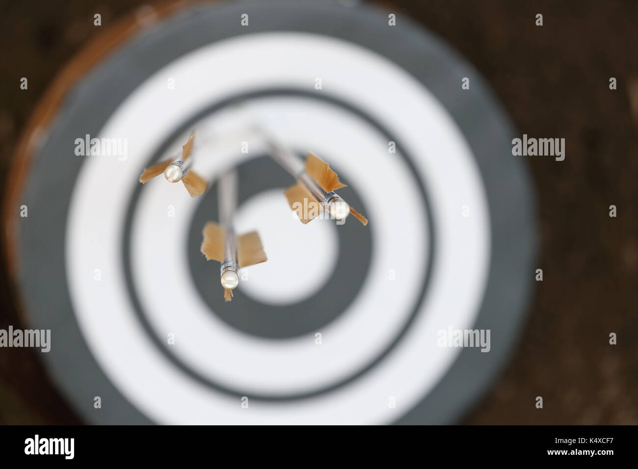 Japanese traditional archery target hit by arrows Stock Photo - Alamy