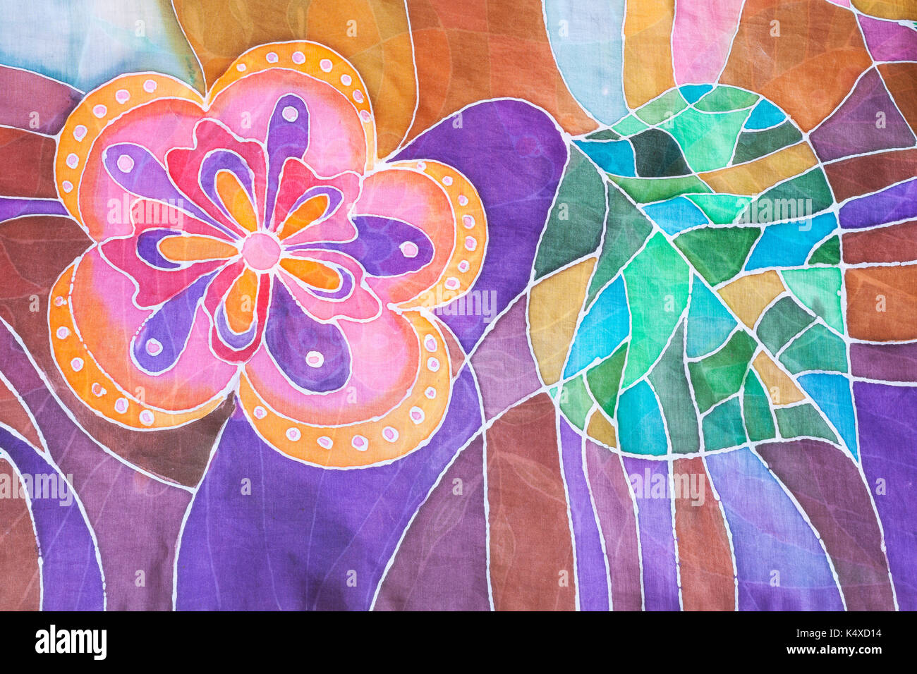 Batik flower hi-res stock photography and images - Alamy