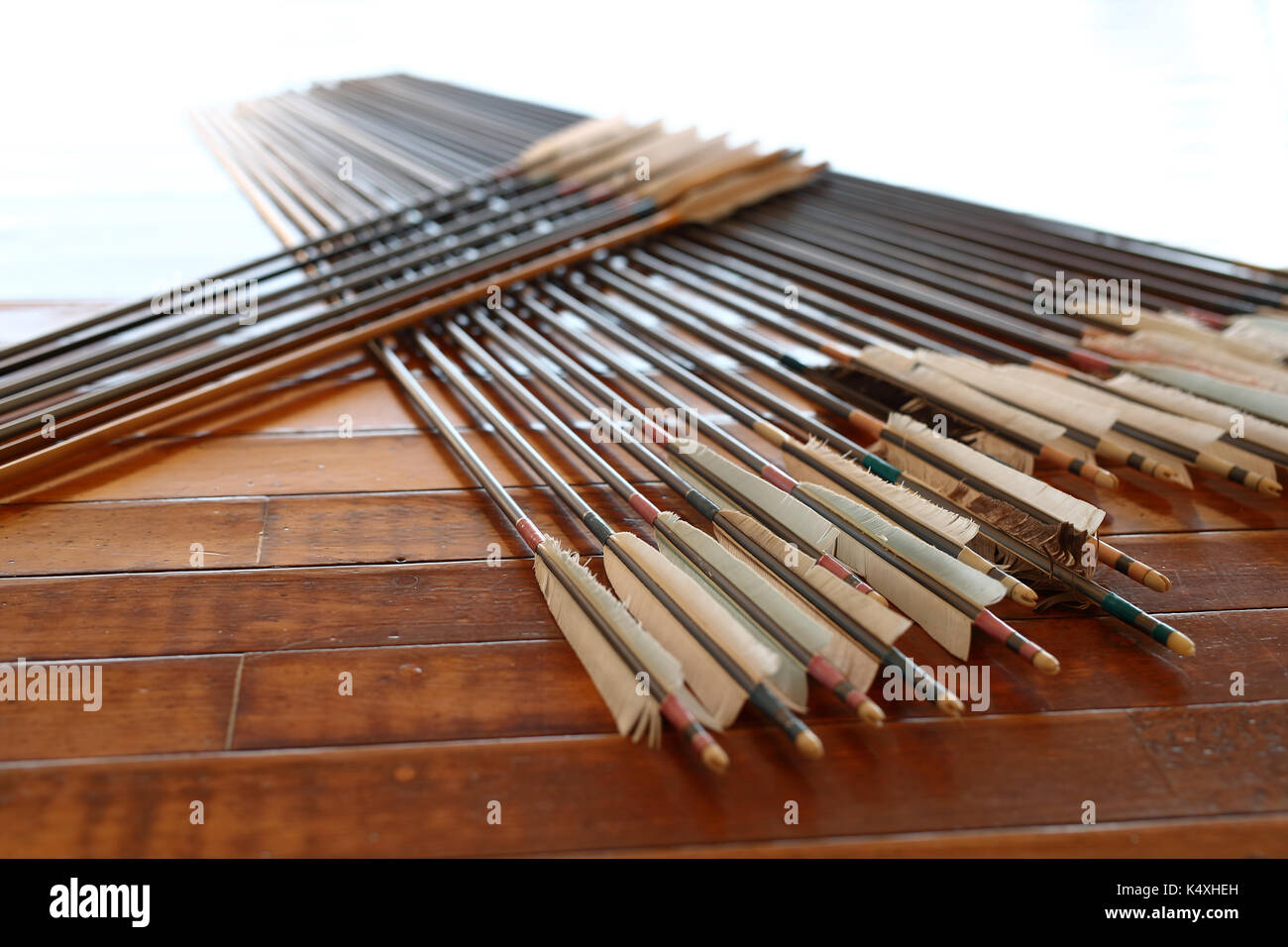 Japanese traditional archery arrows Stock Photo - Alamy