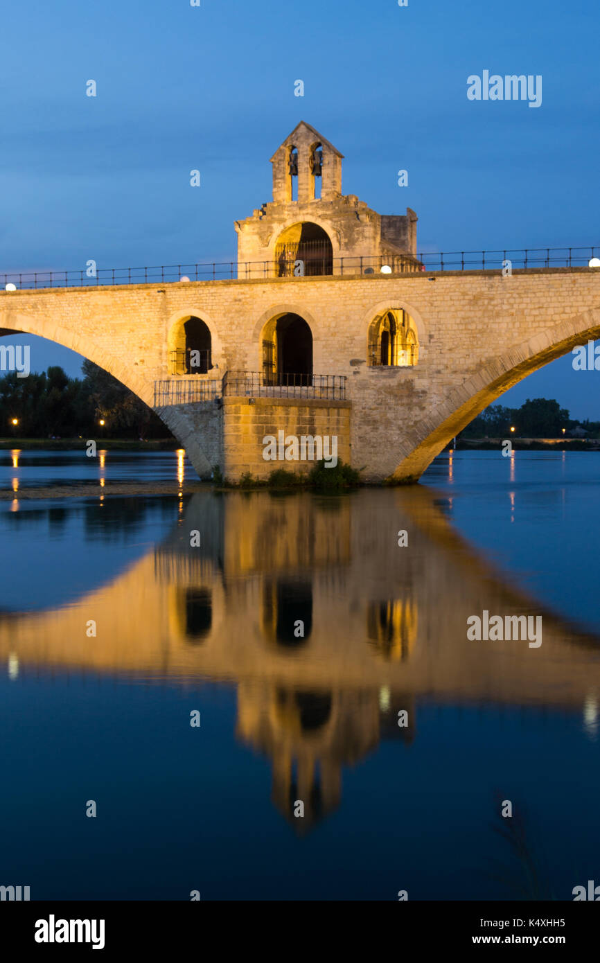 Avignon at Night Stock Photo - Alamy