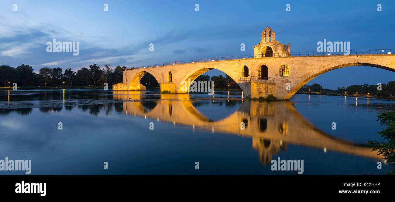 Avignon at Night Stock Photo - Alamy