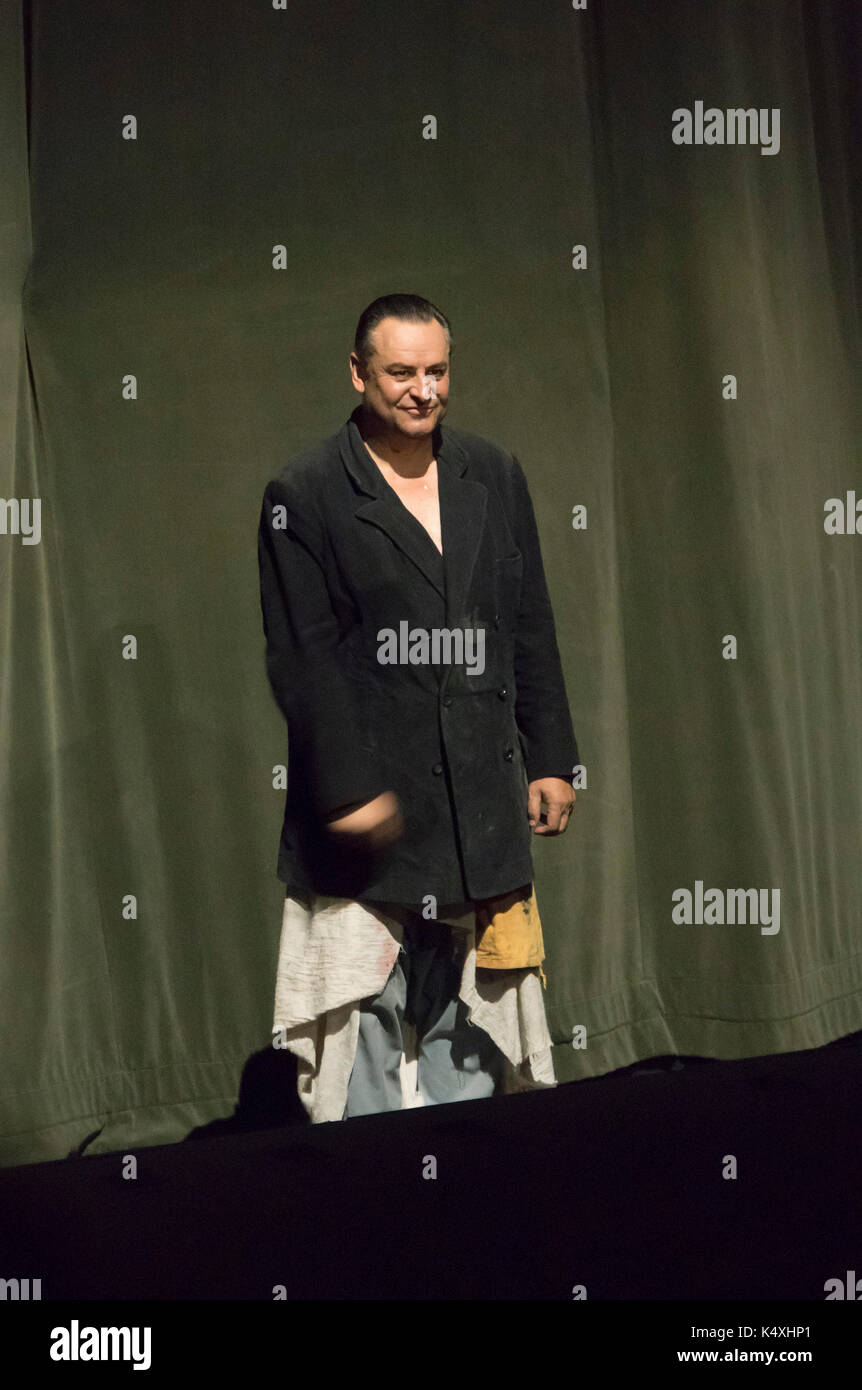 Andreas Conrad as Mime taking a curtain call , Siegfried, Bayreuth ...