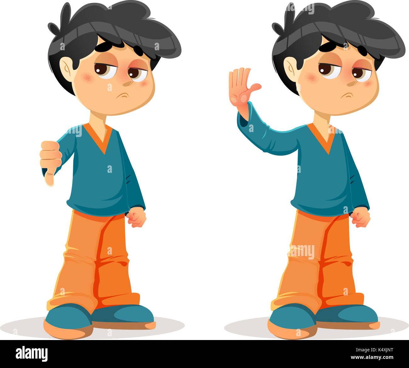 Cartoon surprised boy hi-res stock photography and images - Alamy