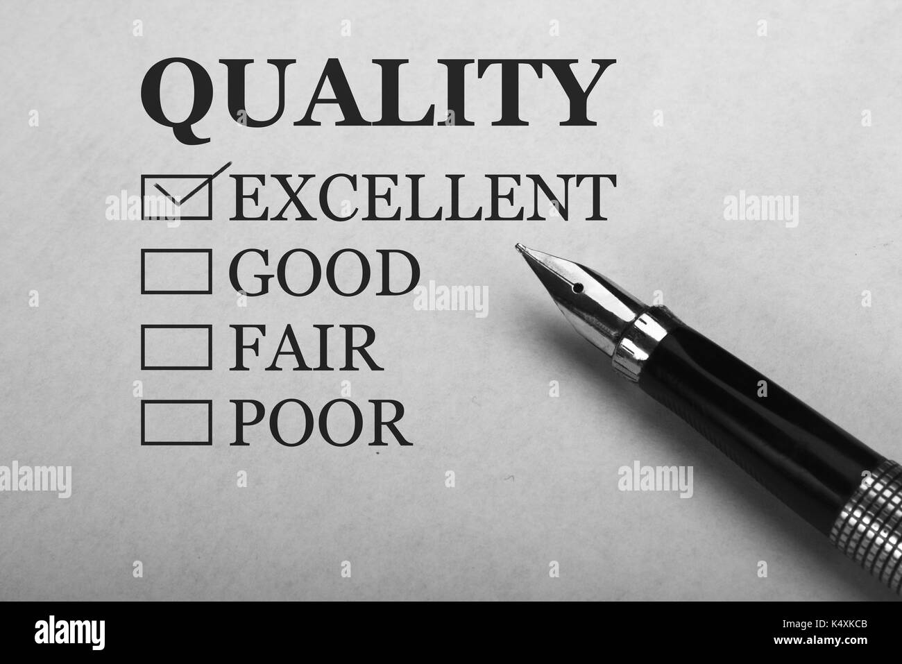 Checklist quality management assurance hi-res stock photography and ...