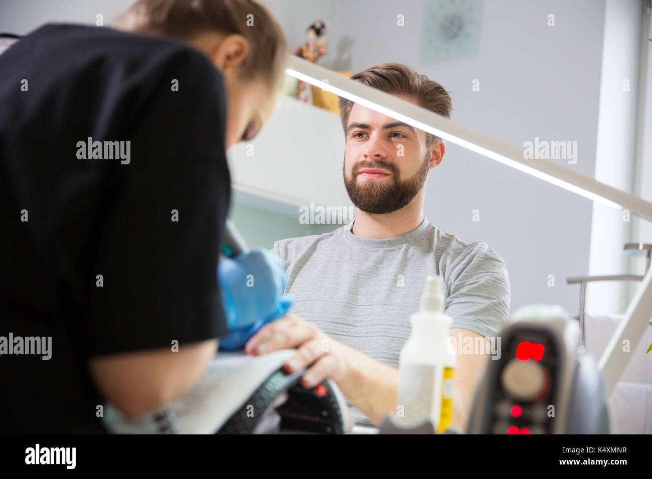 Male manicure hi-res stock photography and images - Alamy