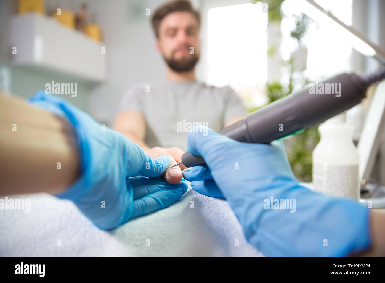 Male manicure hi-res stock photography and images - Alamy
