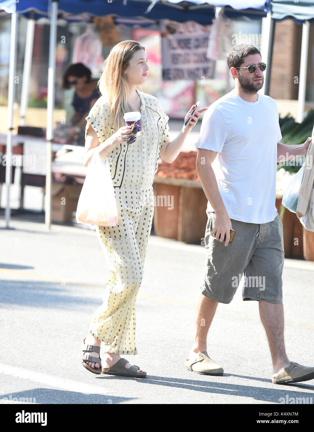 Whitney Port and her husband Tim Rosenman enjoy a trip to the Farmers ...