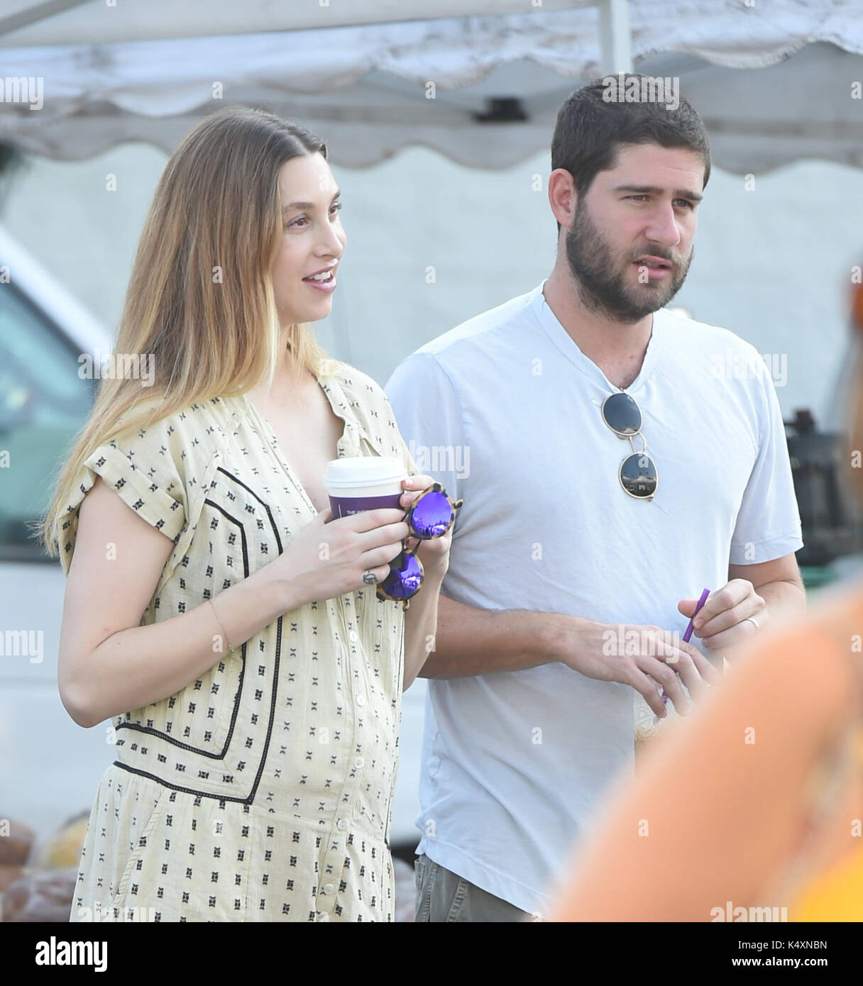 Whitney Port and her husband Tim Rosenman go to the Farmers Market in ...