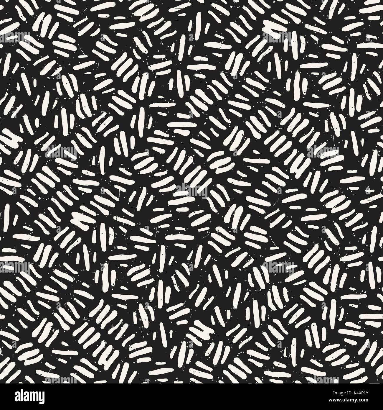 Seamless freehand pattern. Vector abstract rough lines background. Hand ...