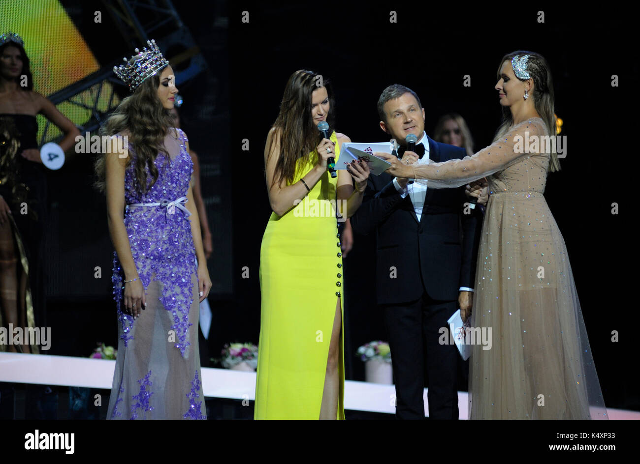 September 06,2017. Kiev, Ukraine. Miss Ukraine 2017, beauty pageant ...