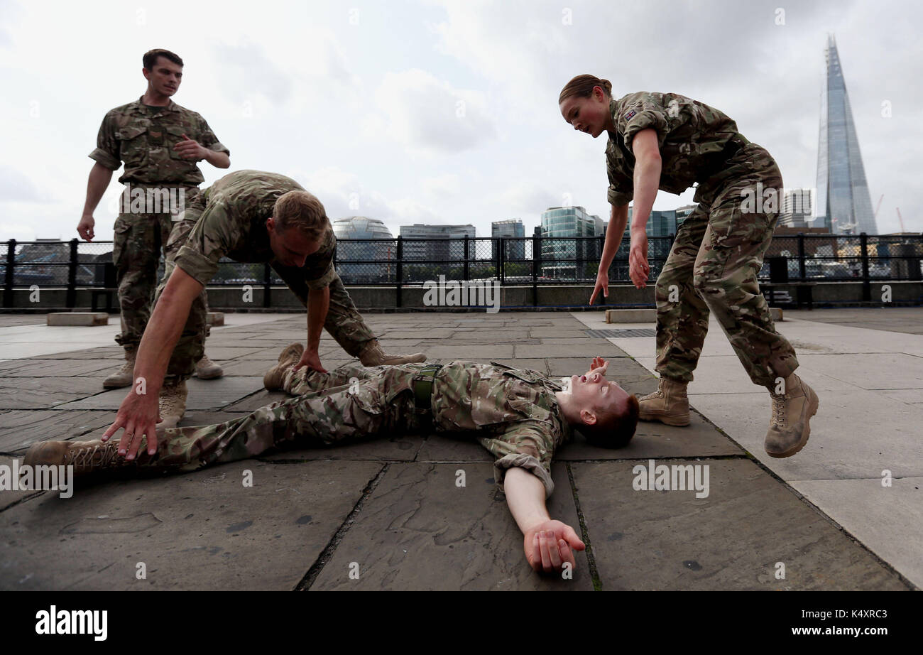 Dancers who will be performing the British Army's Army@TheFringe ...