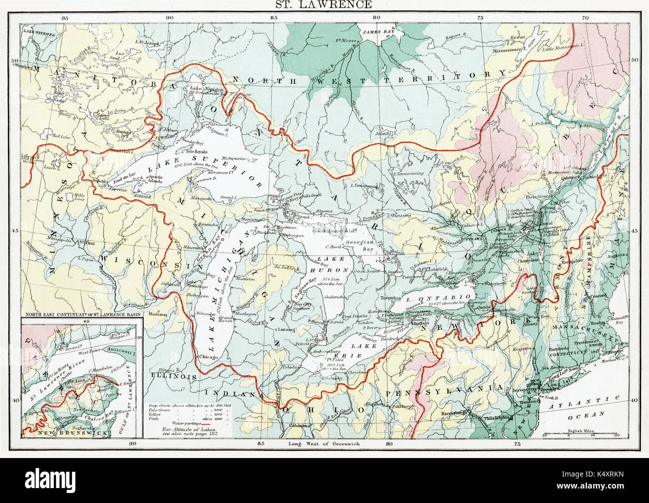 Province of canada map 19th century hi-res stock photography and images ...