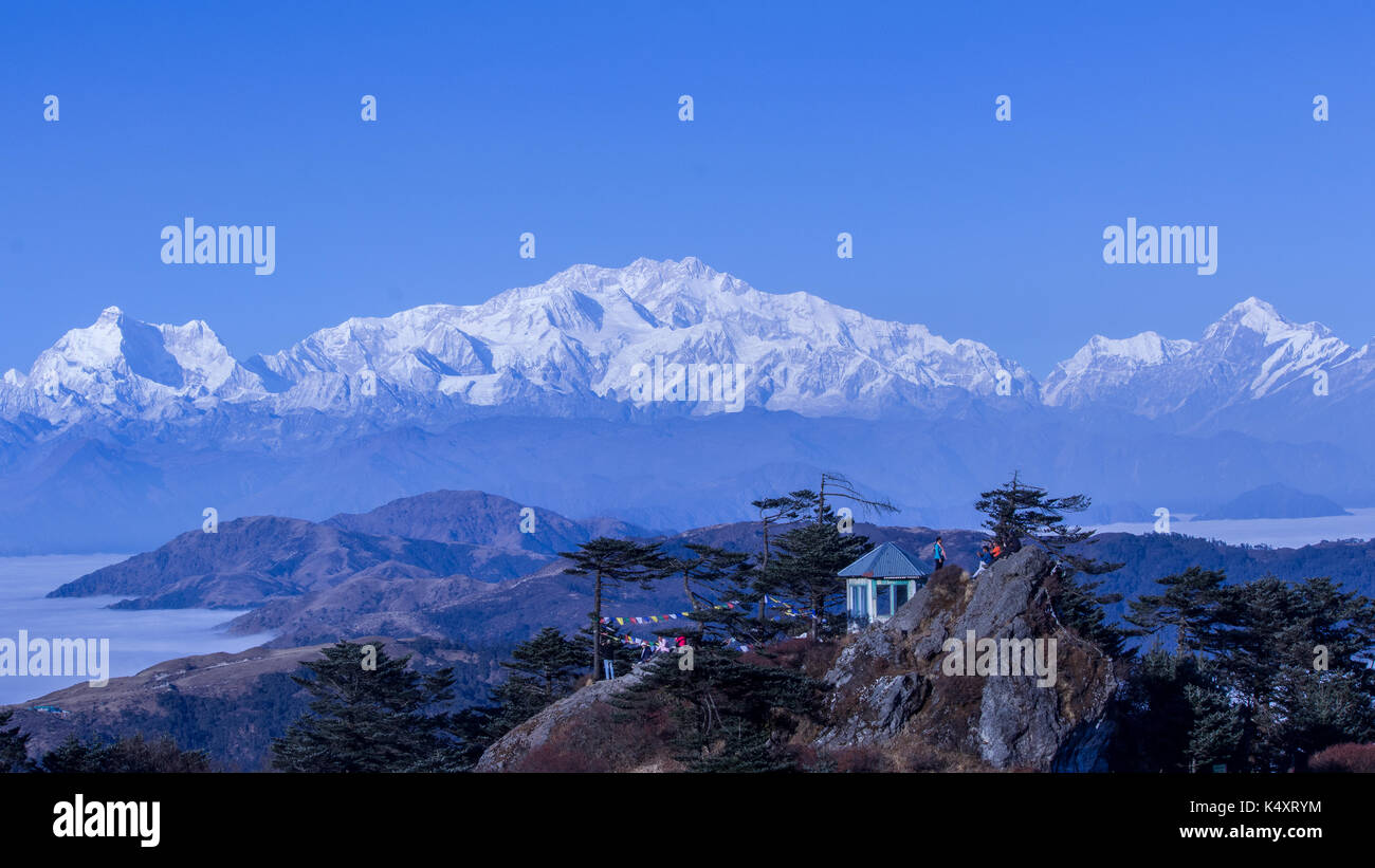 Magnificent Mt. Kangchenjunga also known as Sleeping Buddha Stock Photo ...