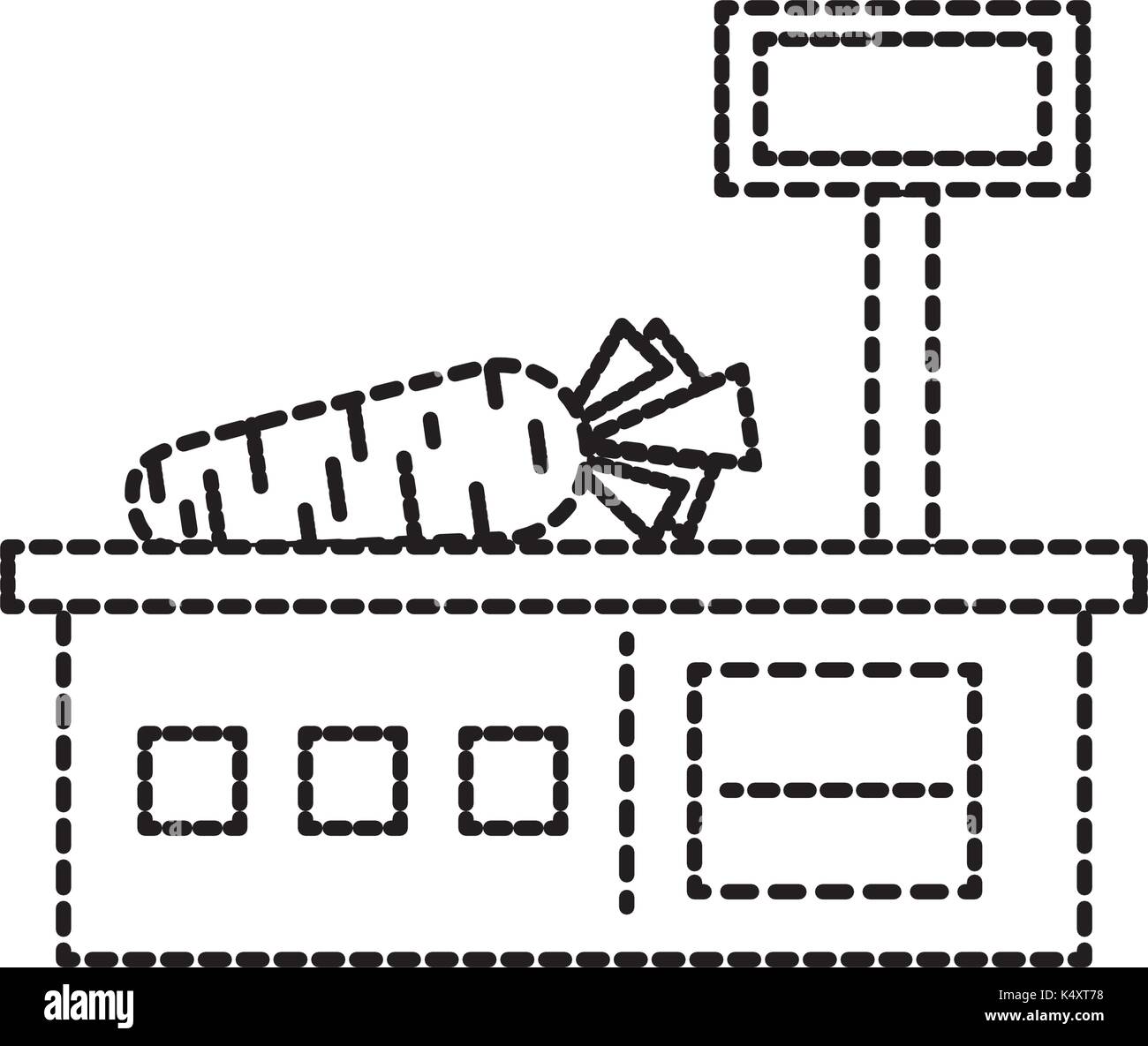 weight scale measure supermarket equipment Stock Vector Image & Art - Alamy