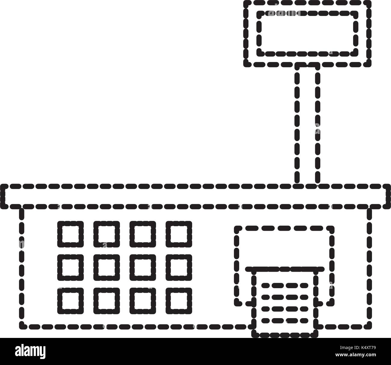 weight scale measure supermarket equipment Stock Vector Image & Art - Alamy