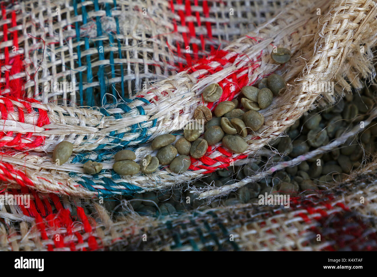 Green coffee sample bag hi-res stock photography and images - Alamy