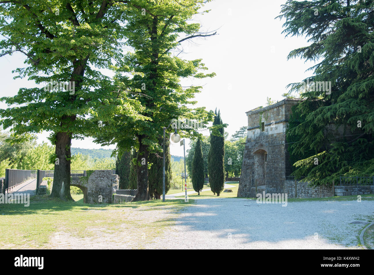 Fortress of Gradisca d'Isonzo. Huge walls and bastions Stock Photo - Alamy