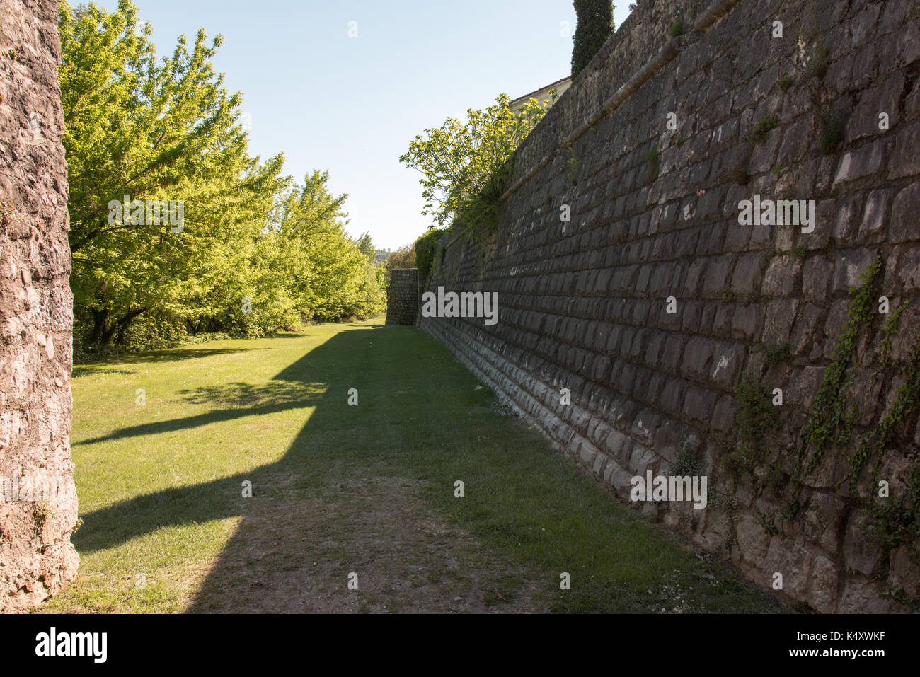 Fortress of Gradisca d'Isonzo. Huge walls and bastions Stock Photo - Alamy