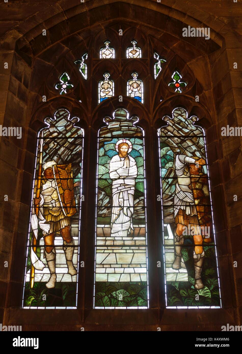Stained glass windows by Edward Burne-Jones, Church of All Hallows ...