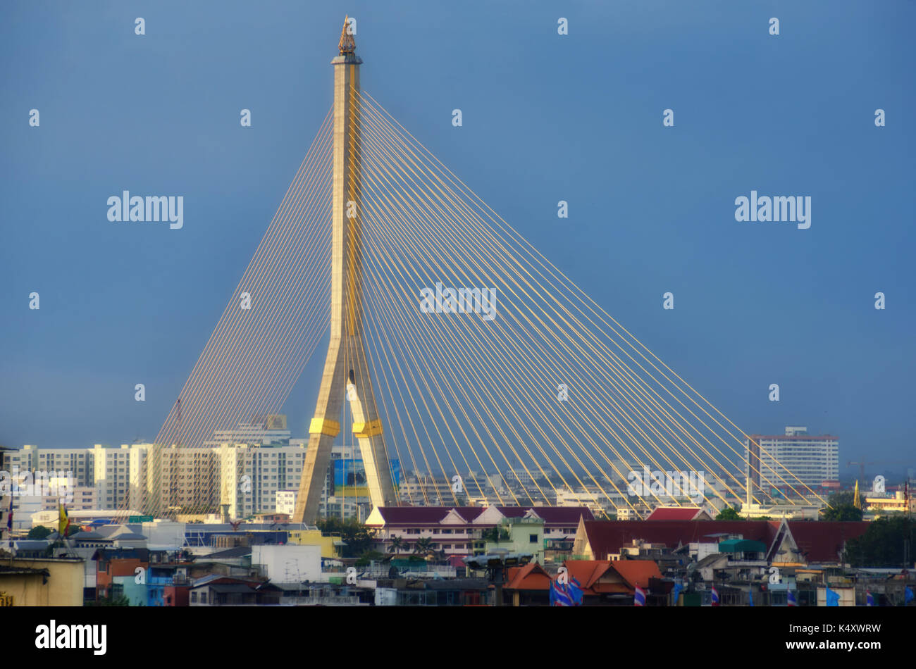 Mega bridge in Bangkok,Thailand (Rama 8 Bridge Stock Photo - Alamy
