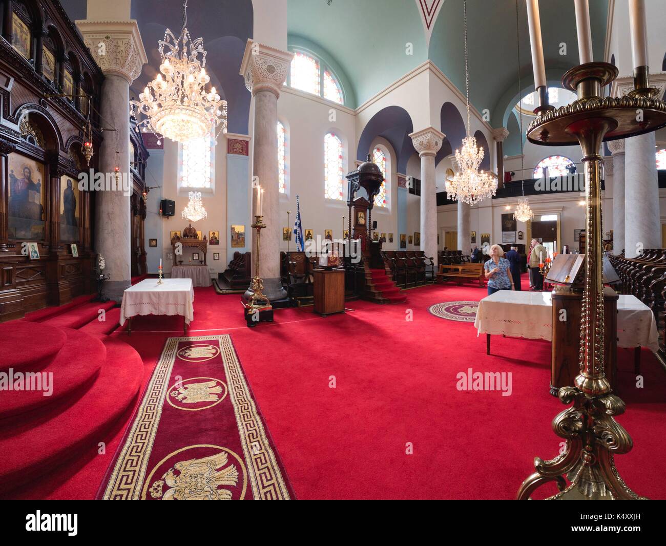 Interior of St Nicholas Greek Orthodox Church, Liverpool Stock Photo ...