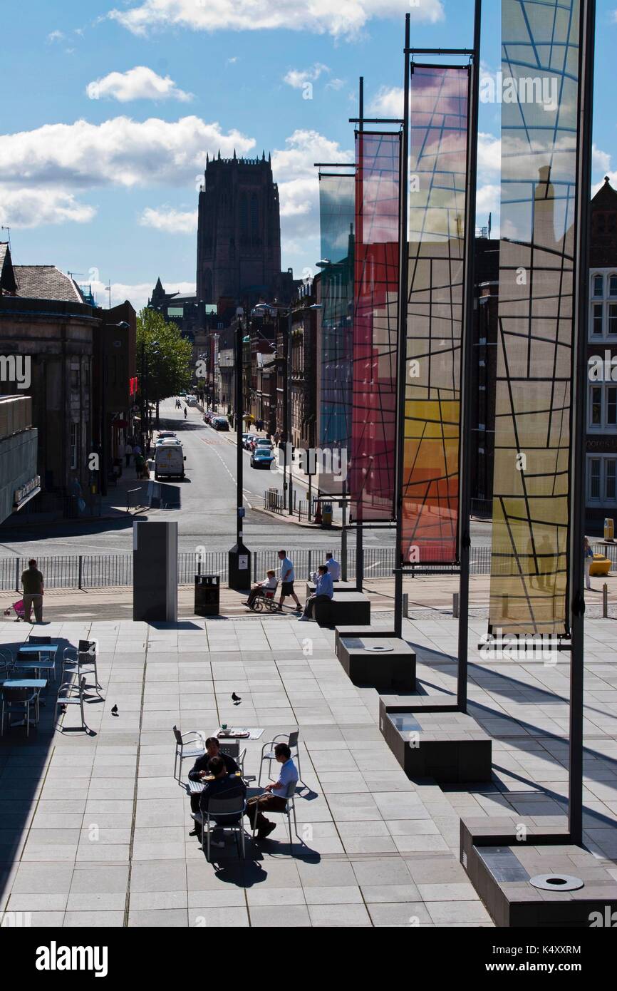 Hope Street, Liverpool, showing Anglican Cathedral Stock Photo - Alamy