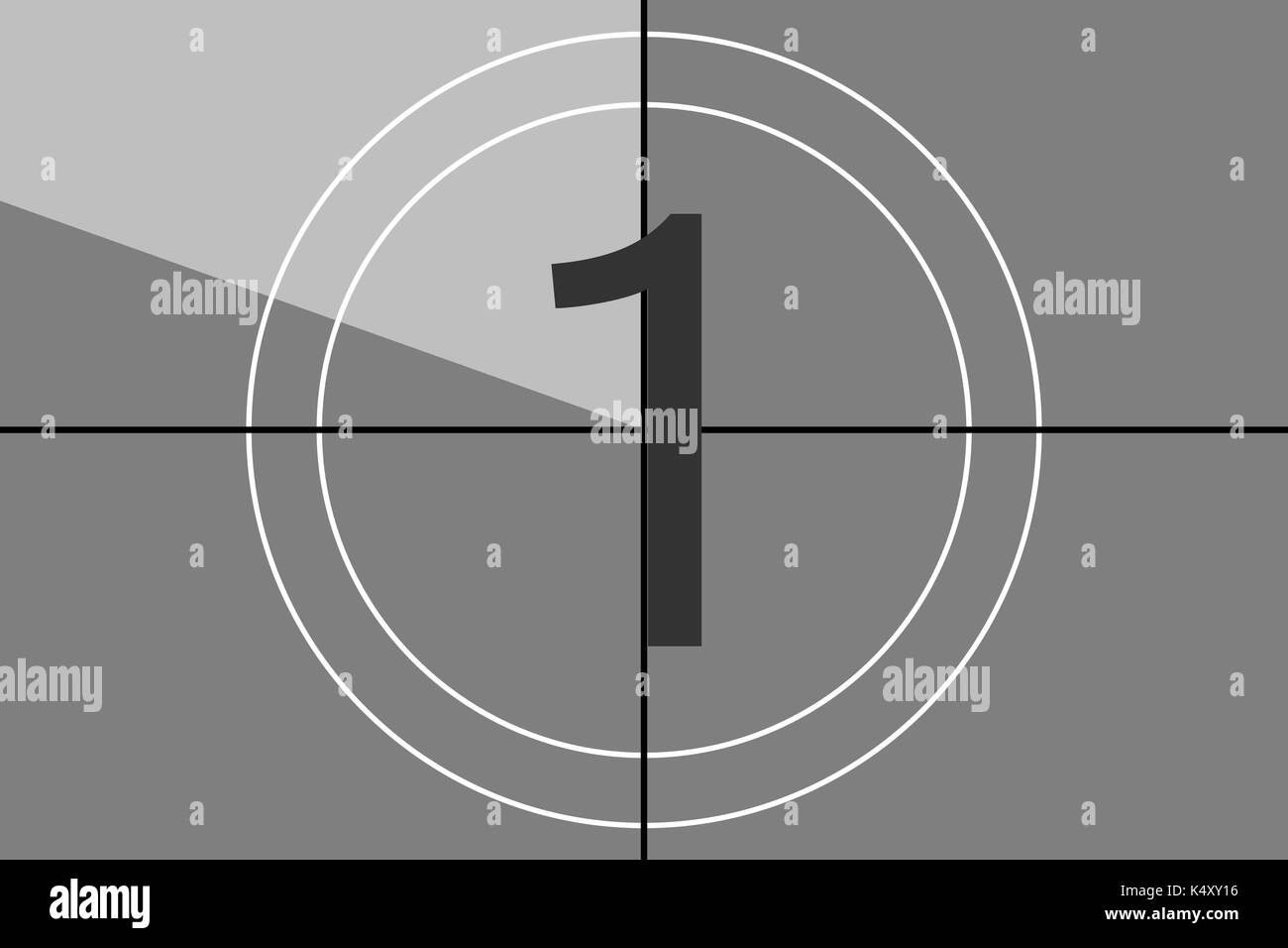 Old Fashioned Vintage Film Countdown Collection Stock Photo - Alamy