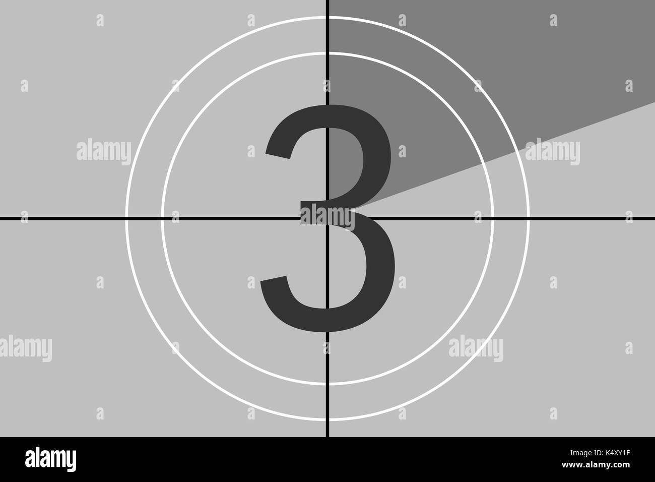 Old movie countdown Black and White Stock Photos & Images - Alamy