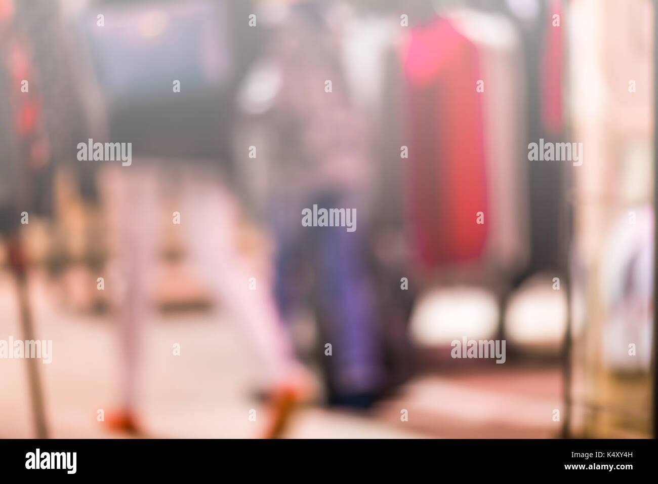 Blurred a clothes store background on a shopping mall Stock Photo - Alamy
