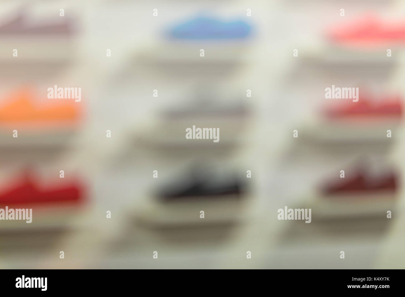 Blurred a shoes store background on a shopping mall Stock Photo - Alamy