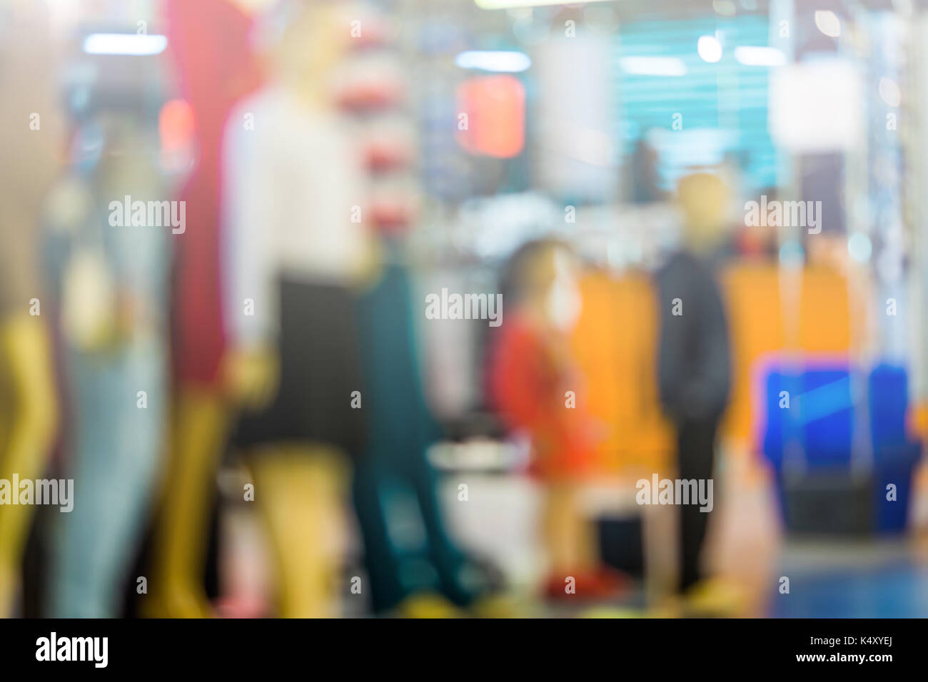 Blurred a clothes store background on a shopping mall Stock Photo - Alamy