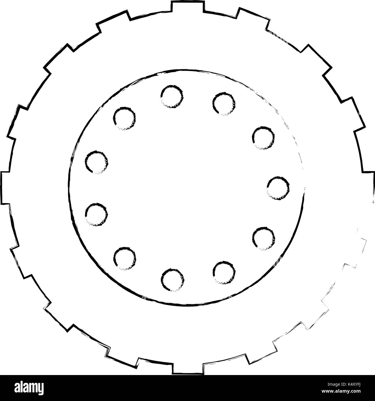 Tractor Tire Drawing