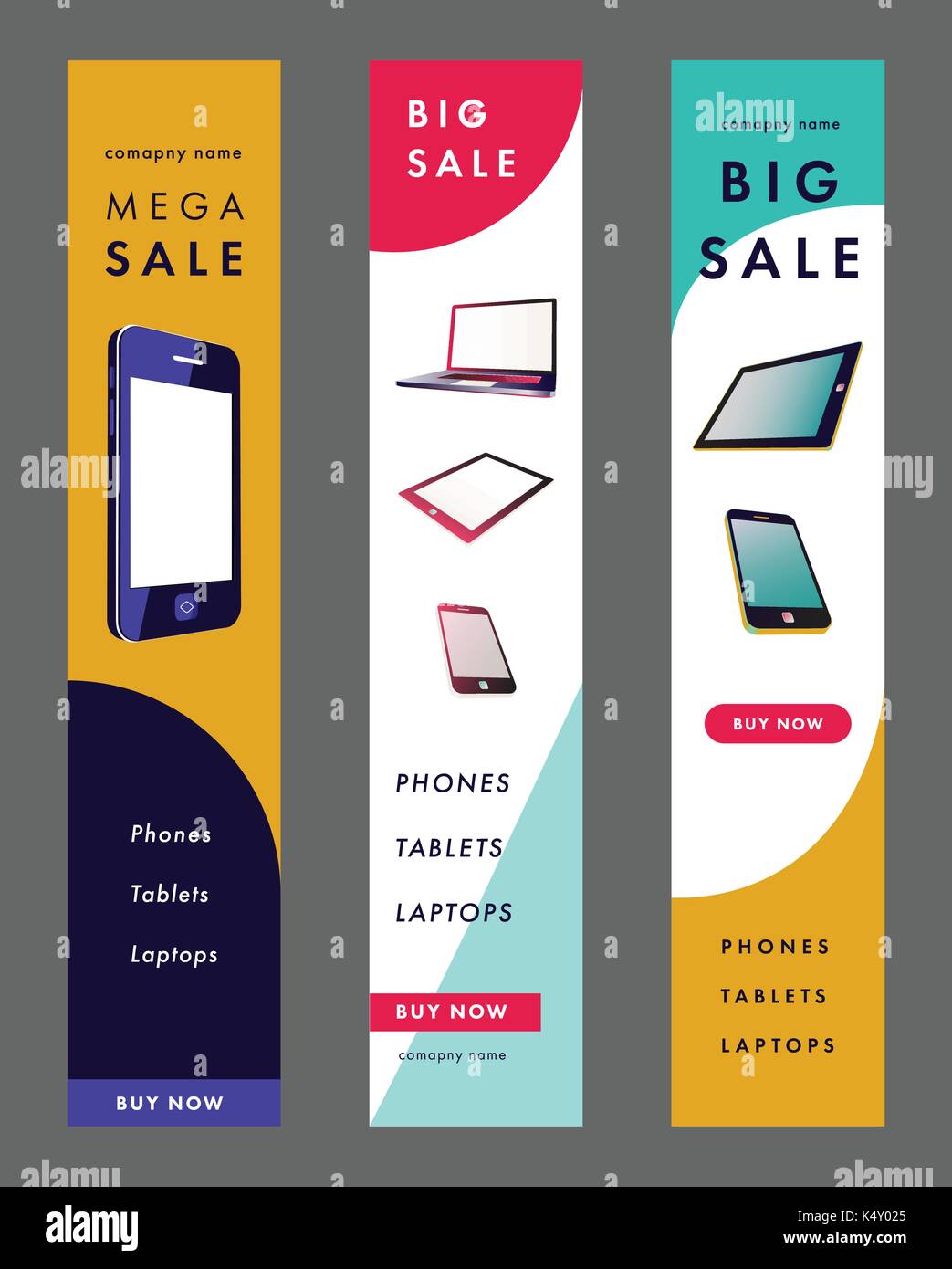 Mobile accessories banner Stock Vector Images - Alamy