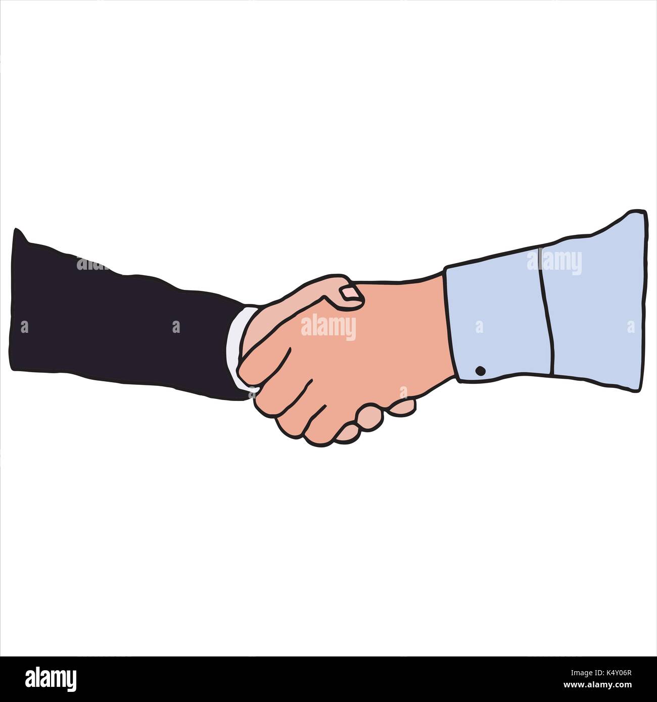 Businesspeople shaking hands Stock Vector Images - Alamy