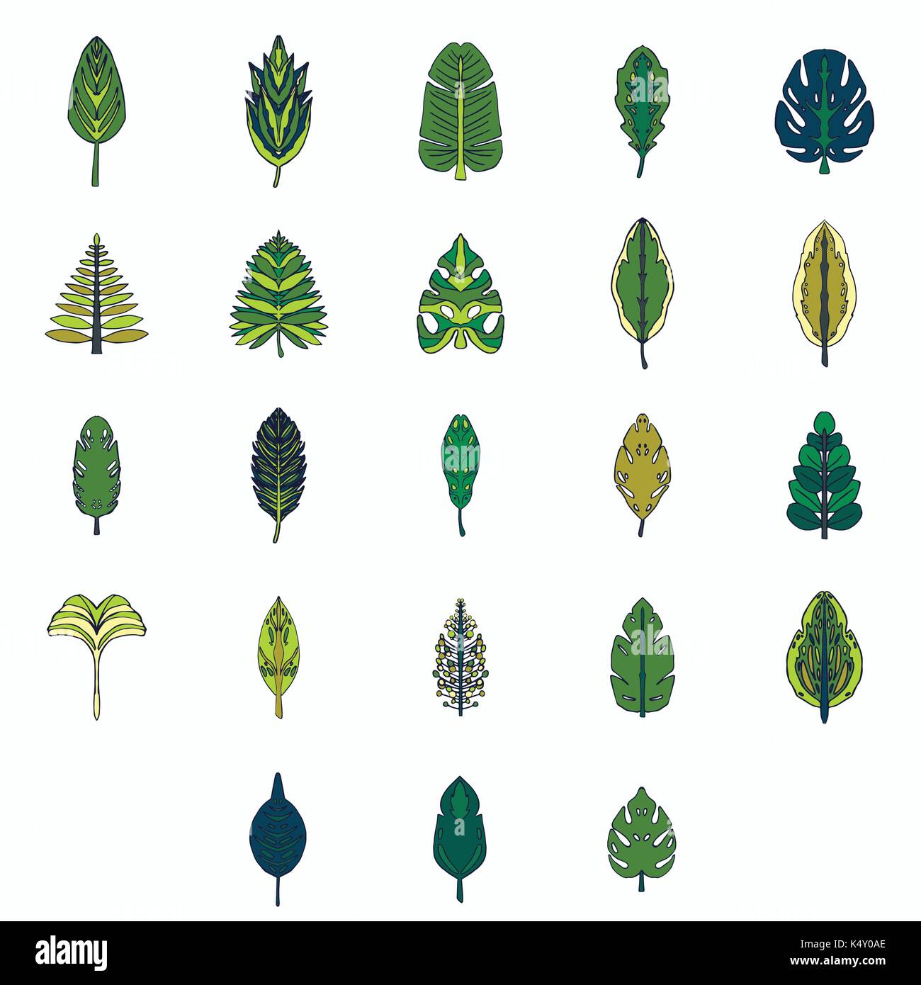 Leaves conceptual background Stock Vector Images - Alamy