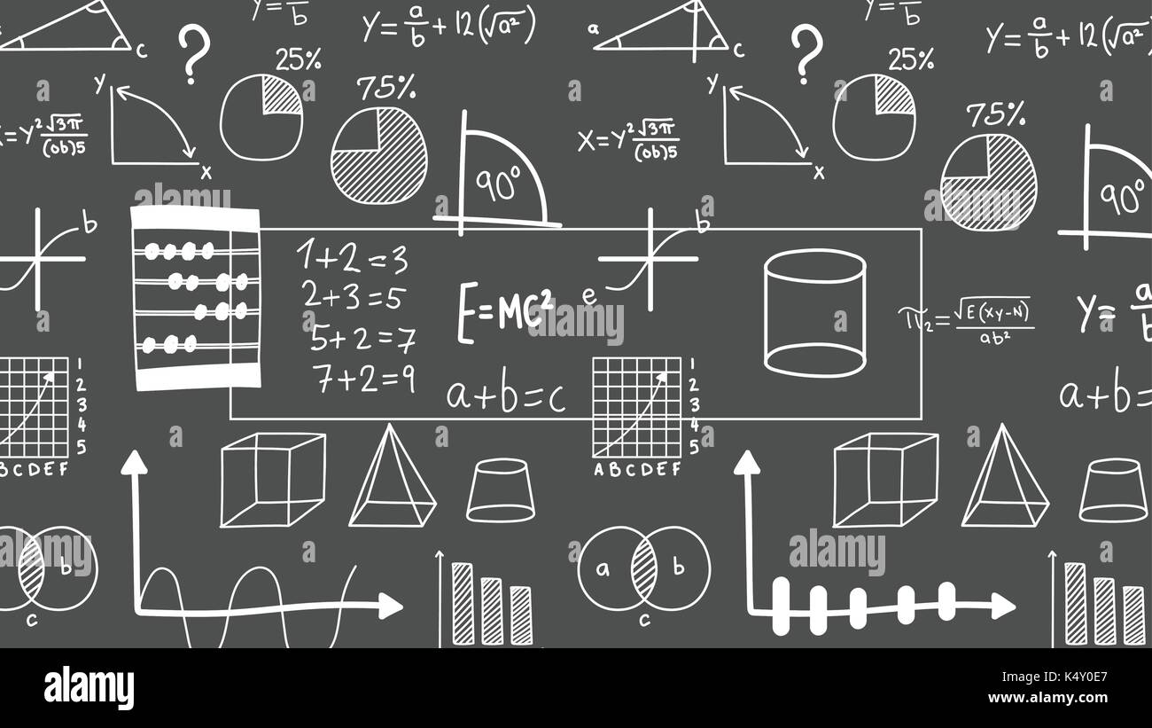 Vector image of math doodle Stock Vector Image & Art - Alamy