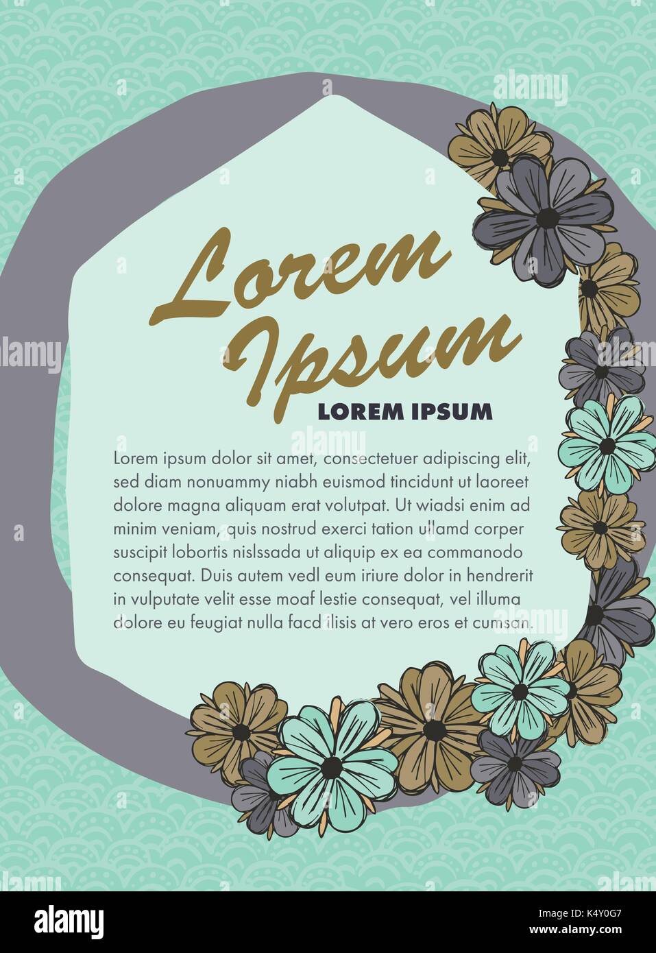 Vector image of card with text lorem ipsum Stock Vector Image & Art - Alamy