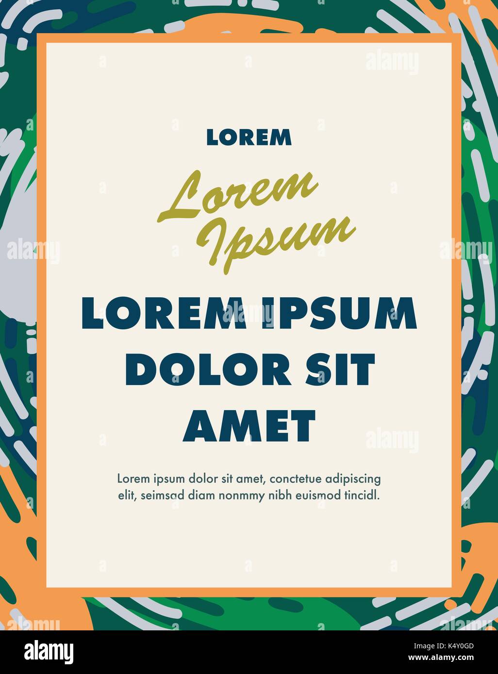 Vector image of card with text lorem ipsum dolor Stock Vector Image ...