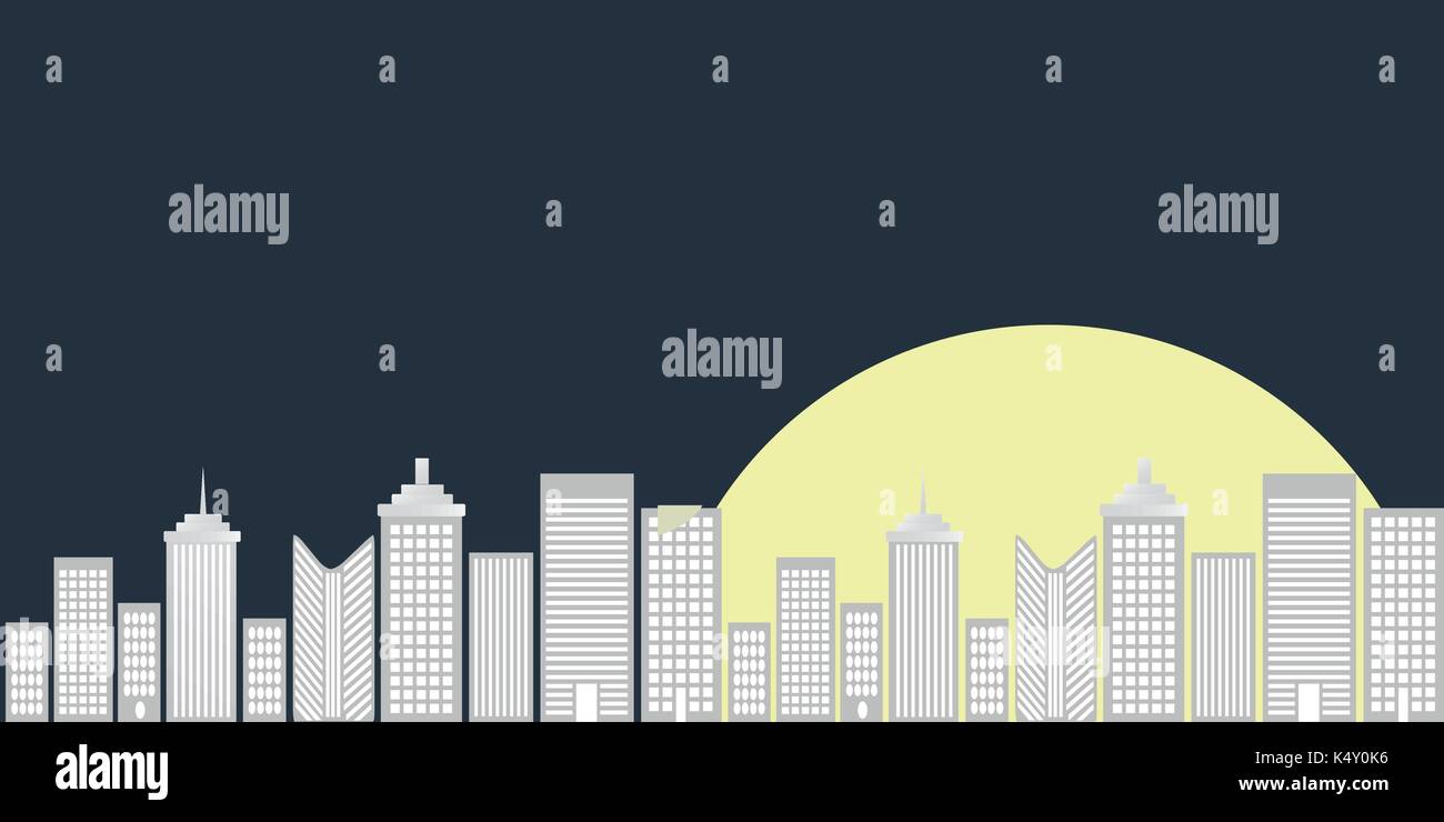 Rising background skyline Stock Vector Images - Alamy