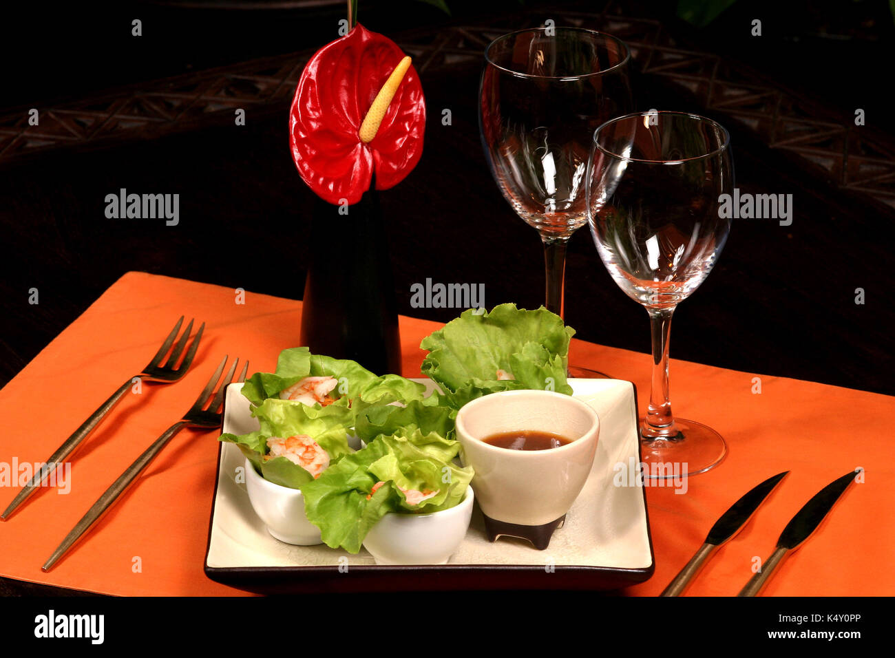 Food romantic salad hi-res stock photography and images - Alamy