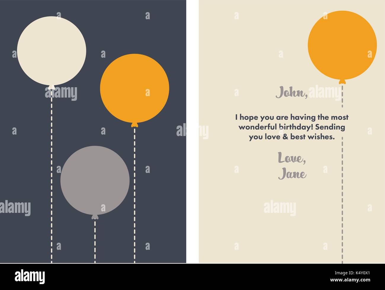 Festive greeting card idea Stock Vector Images - Alamy