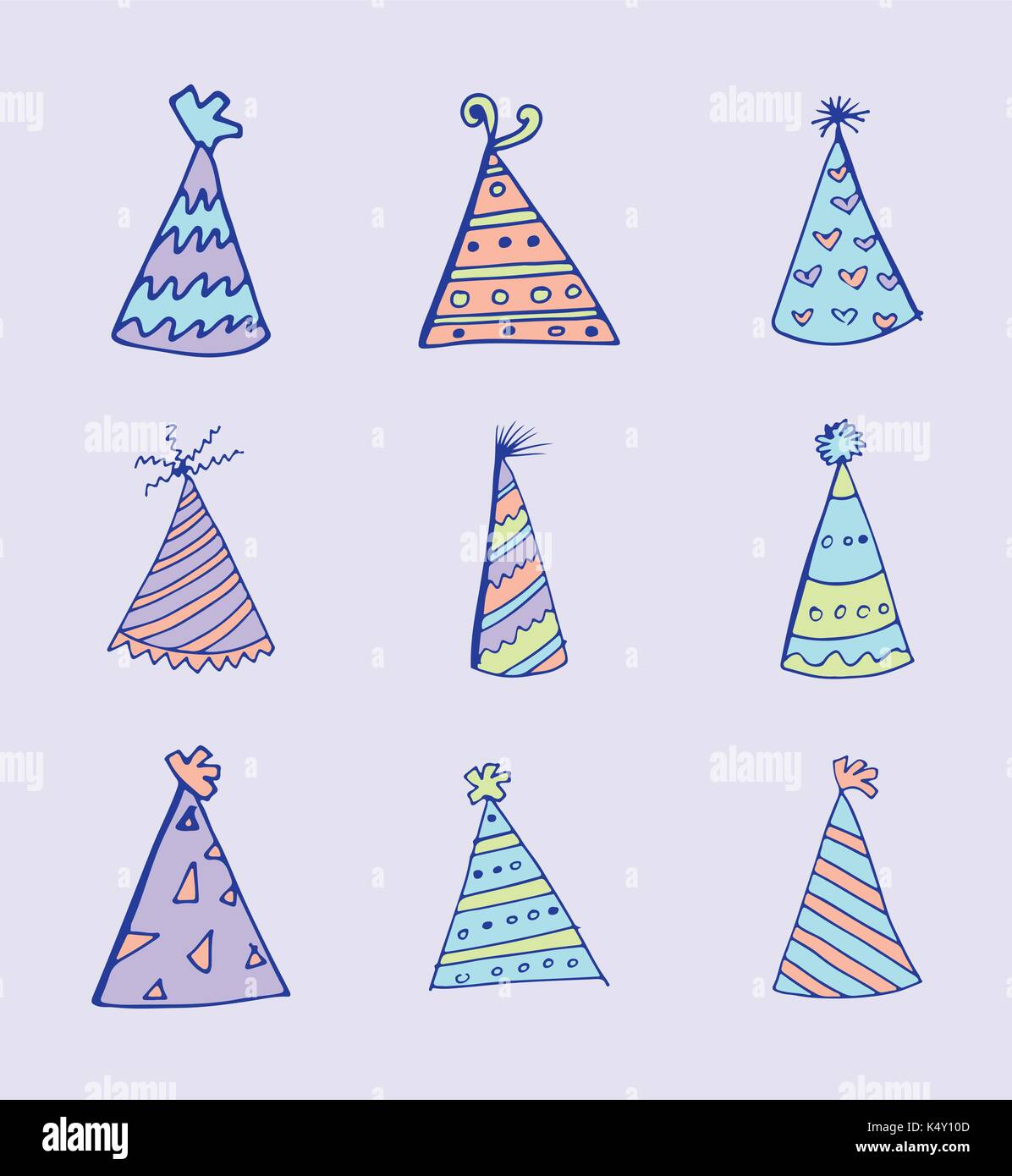 Vector set of various party hat Stock Vector Image & Art - Alamy