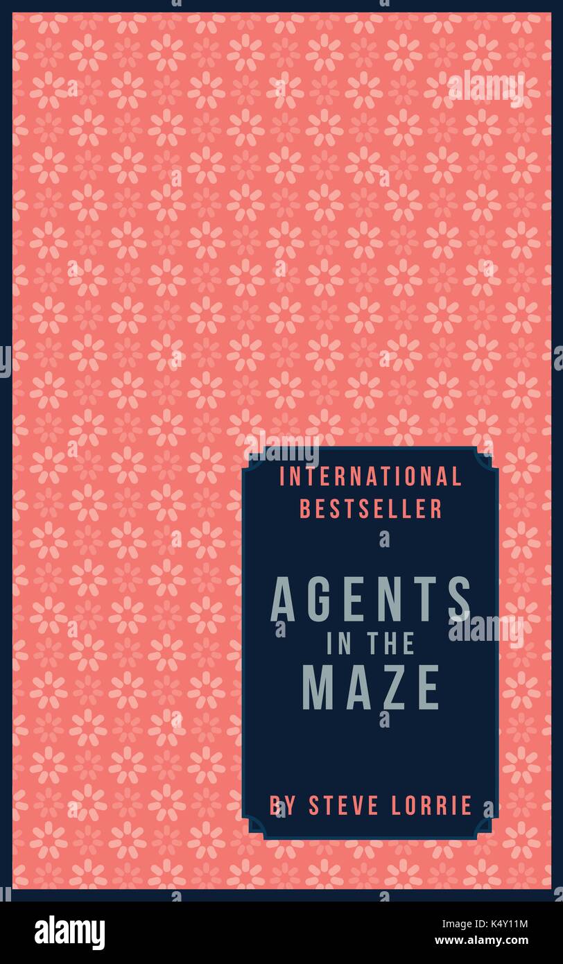 Vector of novel cover with agents in the maze text Stock Vector Image ...