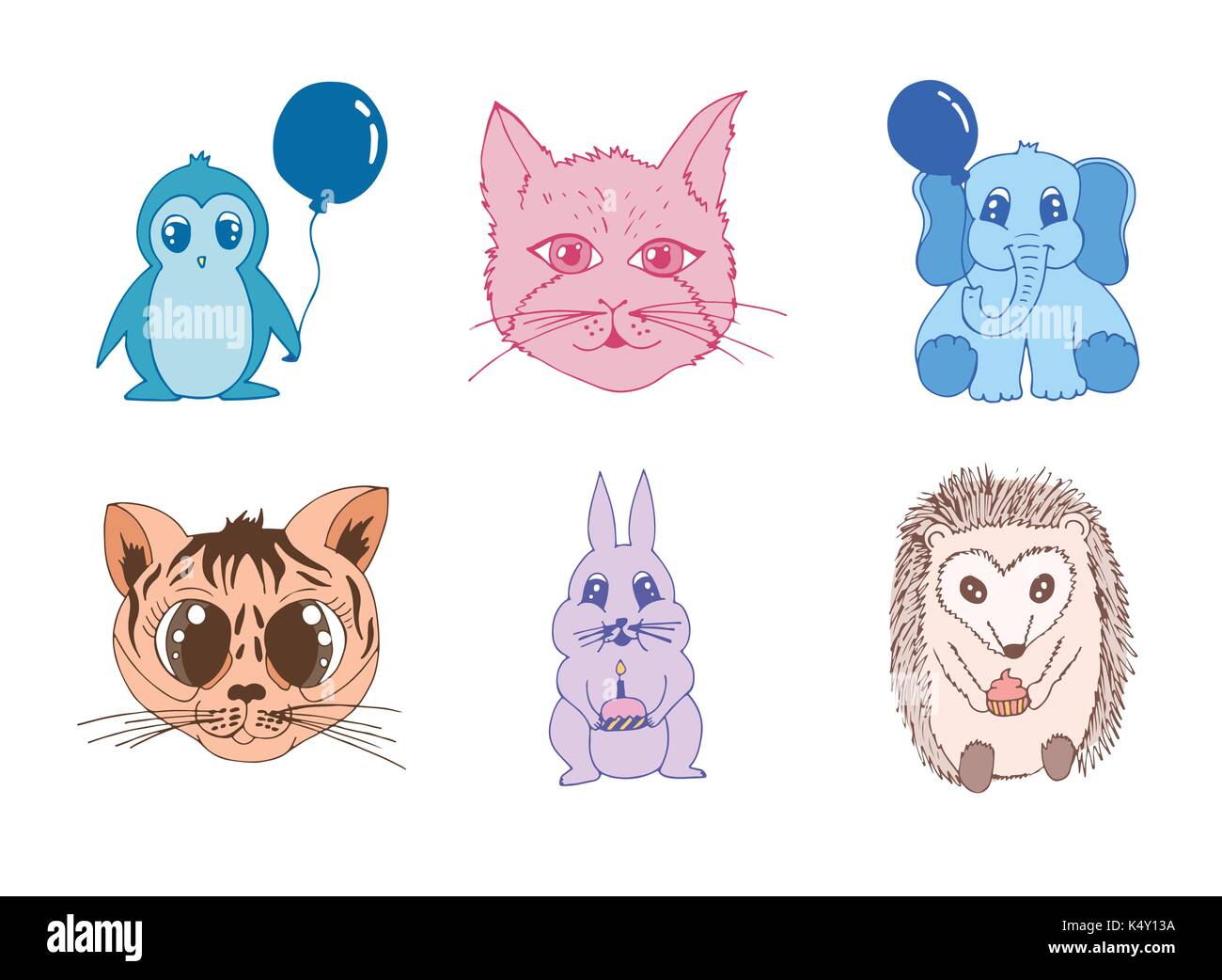 Hand drawn elephant vector hi-res stock photography and images - Alamy