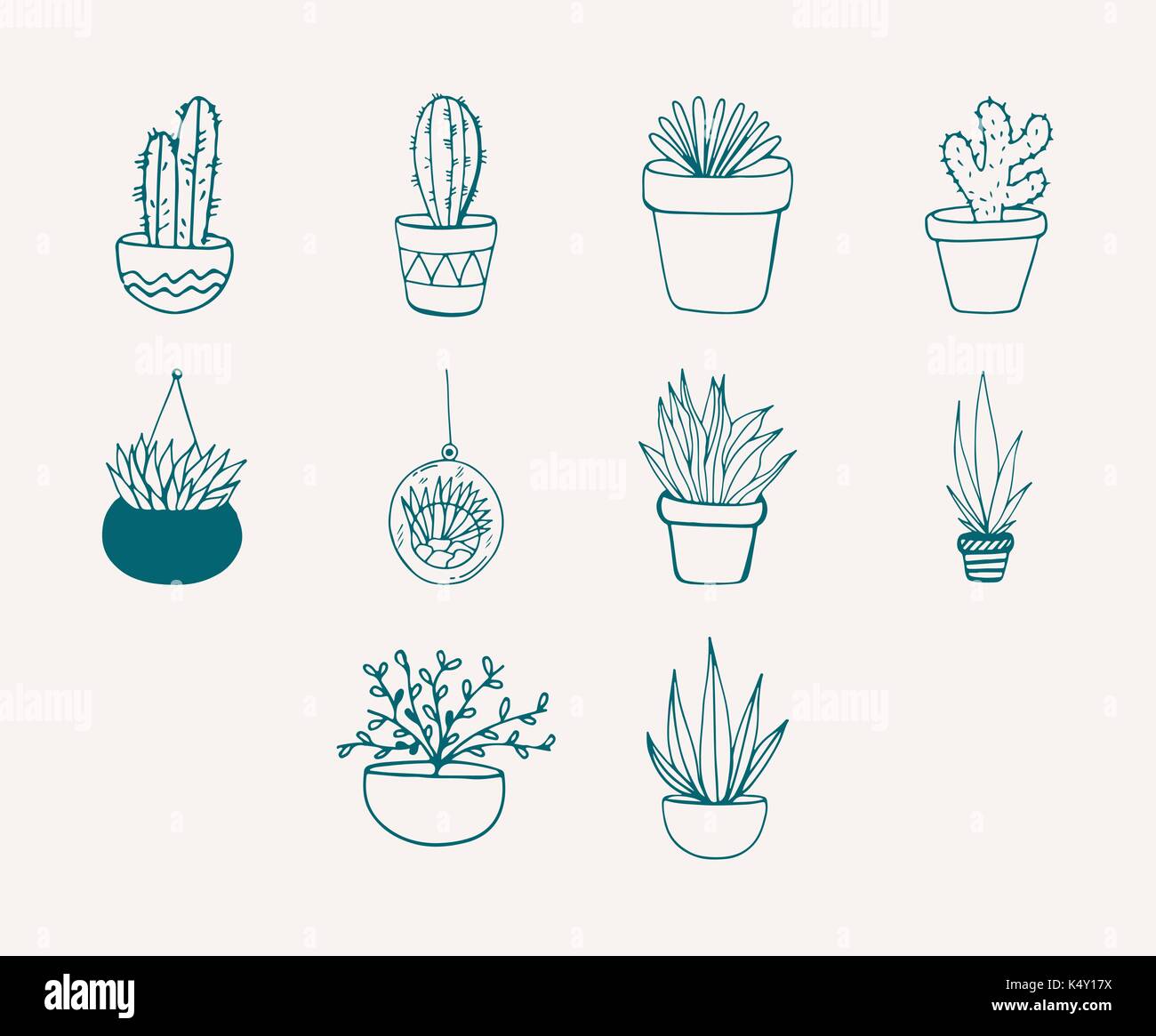 Vector icon set of plants icon Stock Vector Image & Art - Alamy