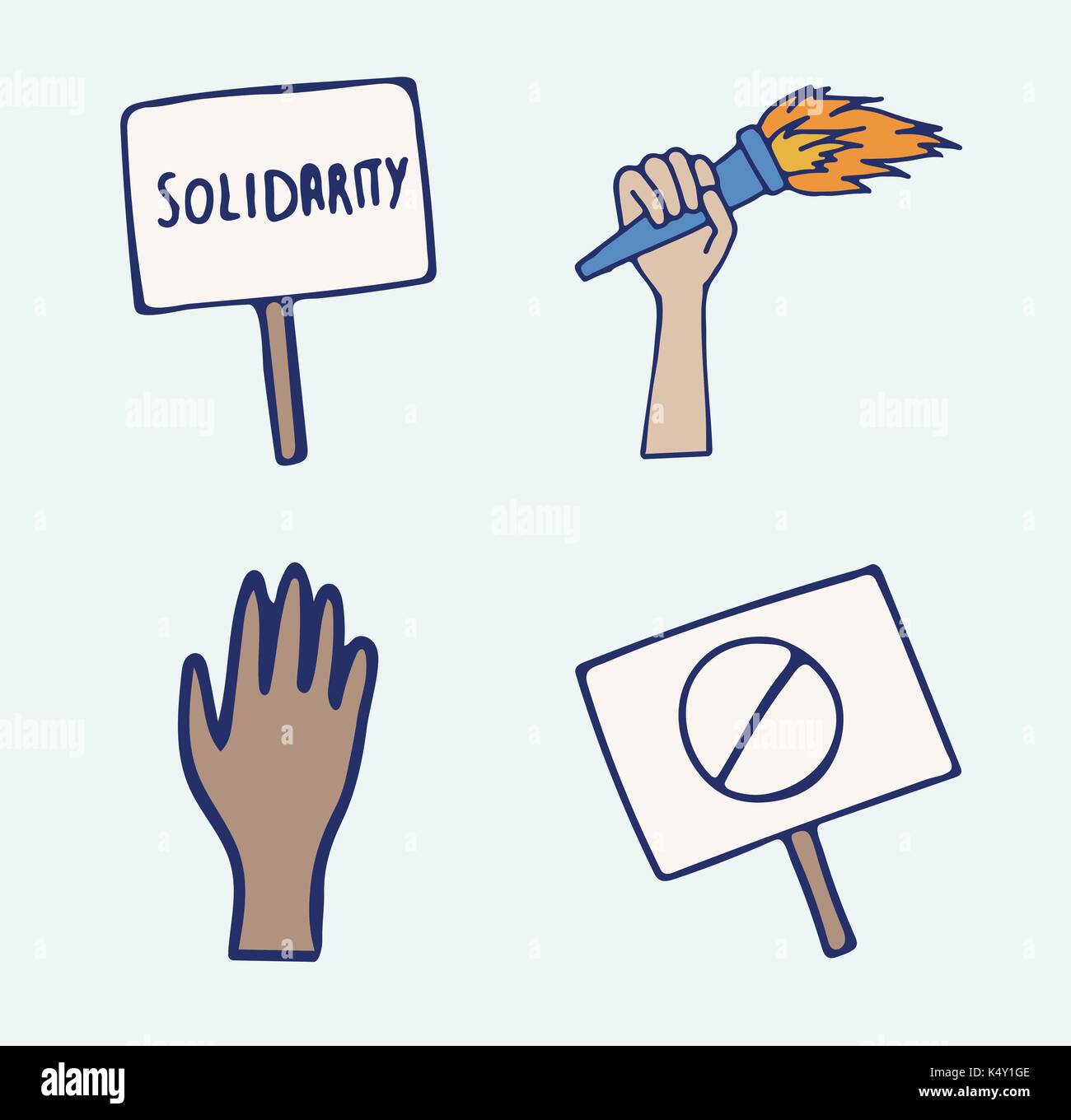 Vector set of solidarity concepts Stock Vector Image & Art - Alamy